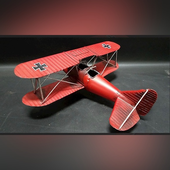 Other | Red Baronvintageraremetal Plane Model | Poshmark